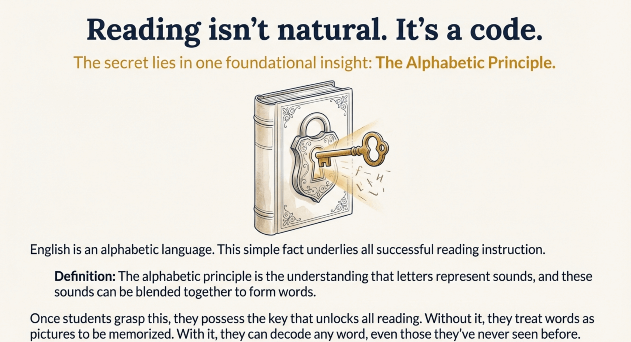 Systematic Phonics Instruction | How the Alphabet Unlocks Reading